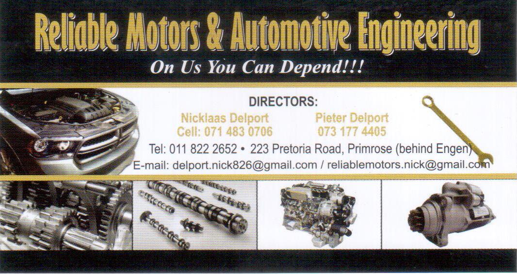 Reliable Motors | MechanicBuddy